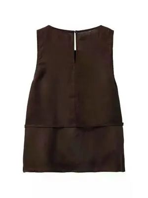 BENETTON Sleeveless Belted Blouse