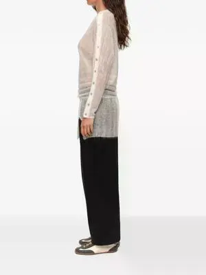 Bimba Y Lola Ribbed Batwing Sleeve Sweater