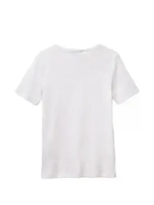 BENETTON Logo Embroidered T-shirt - White