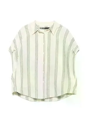 Bimba Y Lola Green Striped Shirt