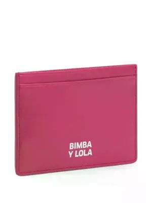 Bimba Y Lola Fuchsia Leather Card Holder - Pink