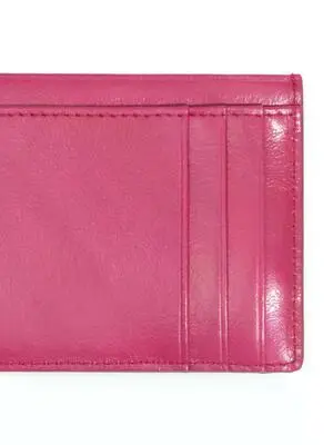 Bimba Y Lola Fuchsia Leather Card Holder