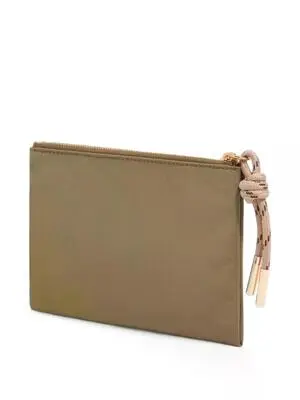 Bimba Y Lola Olive Nylon Pocket Purse