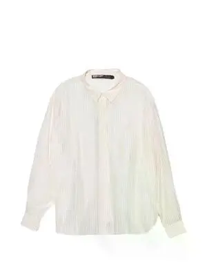 Bimba Y Lola Ivory Straight Striped Shirt