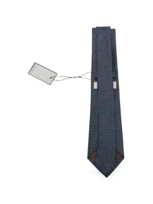 Canali Micro-patterned Silk Tie