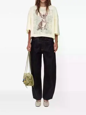 Bimba Y Lola Camel Chihuahua Boxy T-shirt - Neutrals