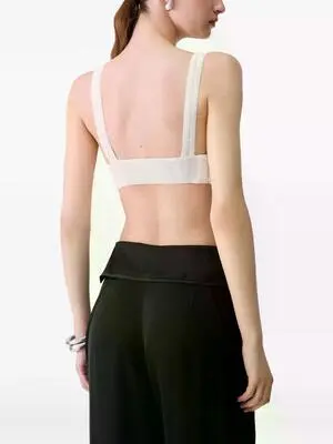 Liu Jo Pure Wool Knit Top With Punched Detailing - Neutrals