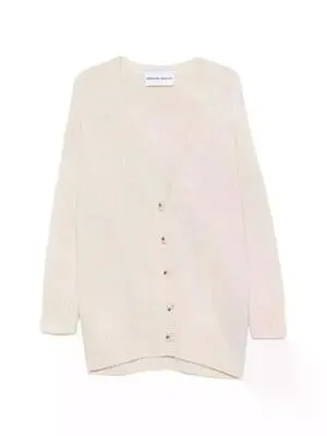 EMERSON RENALDI Ribbed Knit Cardigan - Neutrals