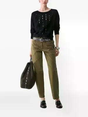 Liu Jo Sweater With Embroidered Cut-outs