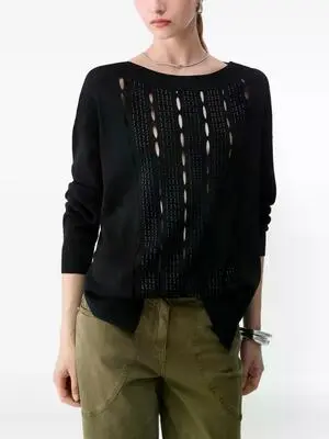 Liu Jo Sweater With Embroidered Cut-outs