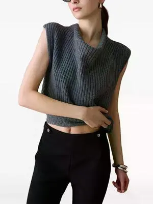 Liu Jo Ribbed Wool Vest