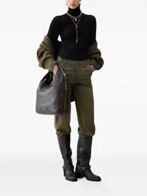 Liu Jo Knit Bomber With Nylon Inserts