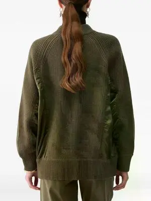Liu Jo Knit Bomber With Nylon Inserts