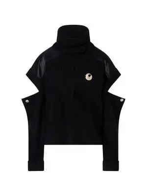 Liu Jo Wool Blend Turtleneck Sweater - Black