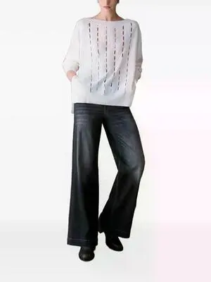 Liu Jo Sweater With Embroidered Cut-outs