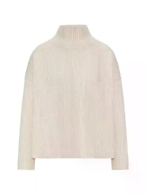 Max Mara Ribbed-knit High-neck Sweater