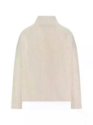 Max Mara Ribbed-knit High-neck Sweater