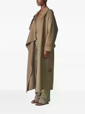 Monse Draped Double-faced Trench Coat