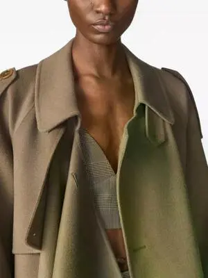 Monse Draped Double-faced Trench Coat