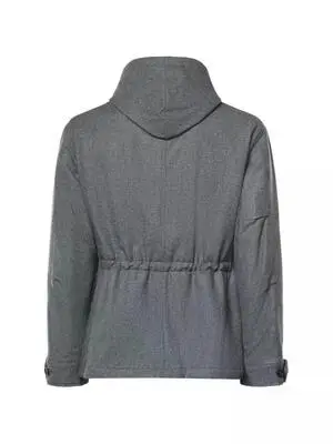 Eleventy Multi-pocket Hooded Jacket - Grey
