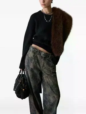 Liu Jo Wool Blend Sweater With Bow Detail