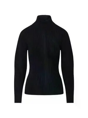 Liu Jo Ribbed Turtleneck With Balloon Sleeves