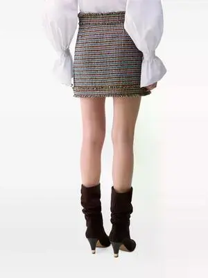 Liu Jo Tweed Mini Skirt - Brown