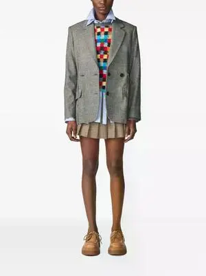Monse Deconstructed Lapel Double-breasted Blazer - Grey