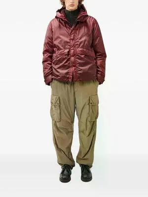 C.P. COMPANY Goggle Hooded Jacket - Red