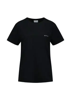 MARANT Embroidered Cotton Jersey T-shirt