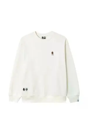 FINGERCROXX Embroidered Logo Crew Neck Sweater