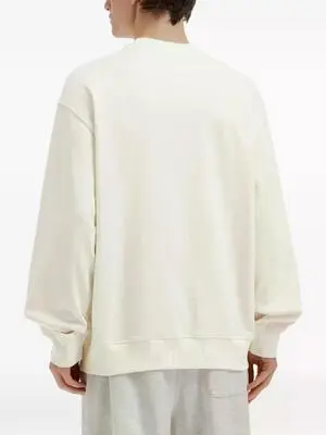 FINGERCROXX Embroidered Logo Crew Neck Sweater