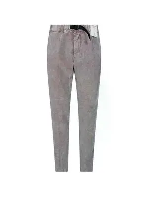 WHITE SAND Belted Corduroy Trousers - Neutrals