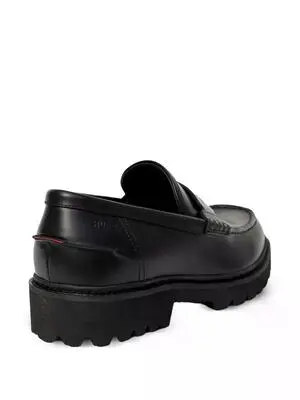 Hugo Leather Lug Sole Penny Loafers