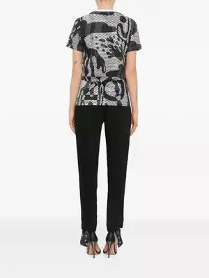 Kenzo Logo Print Polka Dot T-shirt