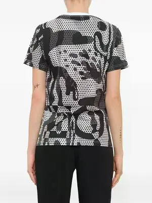 Kenzo Logo Print Polka Dot T-shirt