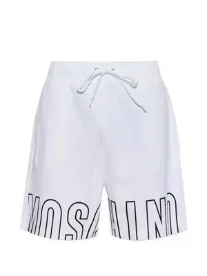 Moschino Logo-print Track Shorts - White