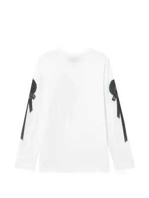 Simone Rocha Rosette-embellished Long-sleeve T-shirt