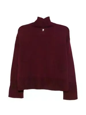 DONDUP Roll-neck Wool Sweater - Red