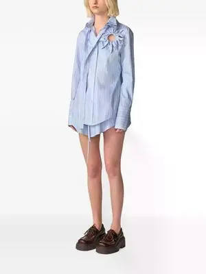 Monse Striped Sunflower Detail Blouse