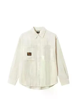 FINGERCROXX Corduroy Logo-patch Shirt