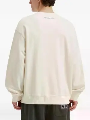 FINGERCROXX Cotton Crewneck Sweatshirt With Logo Patch