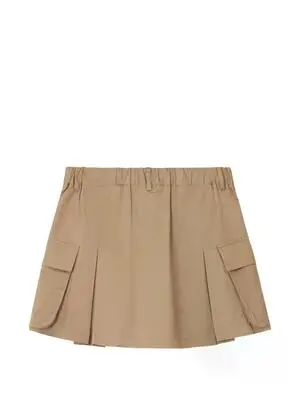 CHOCOOLATE Pleated Cargo Mini Skirt