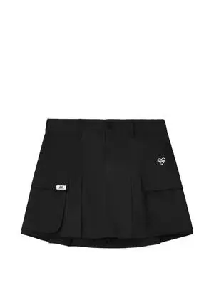 CHOCOOLATE Pleated Cargo Mini Skirt - Black