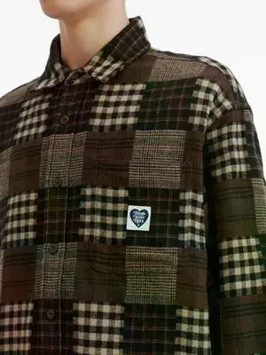 FINGERCROXX Patchwork-effect Checked Shirt