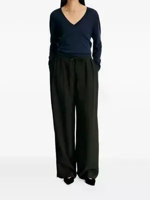 Loulou De Saison Ellon Straight-leg Drawstring Trousers