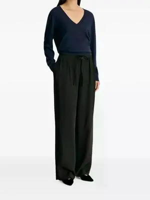 Loulou De Saison Ellon Straight-leg Drawstring Trousers