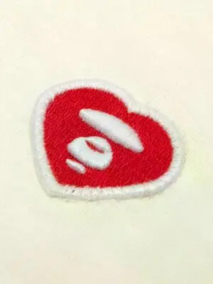 AAPE BY *A BATHING APE Aapenow Raglan-sleeve Heart-patch T-shirt