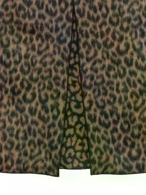 ALYSI Leopard Print Pencil Skirt