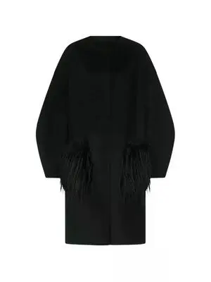 Loulou De Saison Cilia Collarless Coat - Black